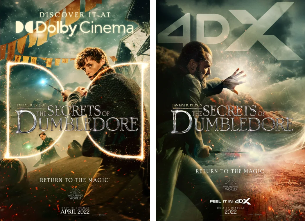 “Fantastic Beasts: The Secrets of Dumbledore” Releases Dolby Cinema, 4DX, ScreenX, D-Box Multi ...